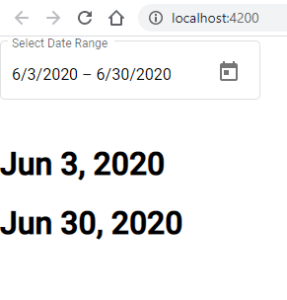 Date Range Picker in Angular 10 (Material Design Example) - Edopedia