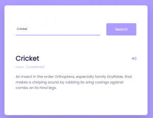 Build English Dictionary App Using JavaScript HTML5 CSS3 - Edopedia