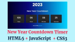 Build a New Year Countdown Timer Clock in JavaScript & HTML5 - Edopedia