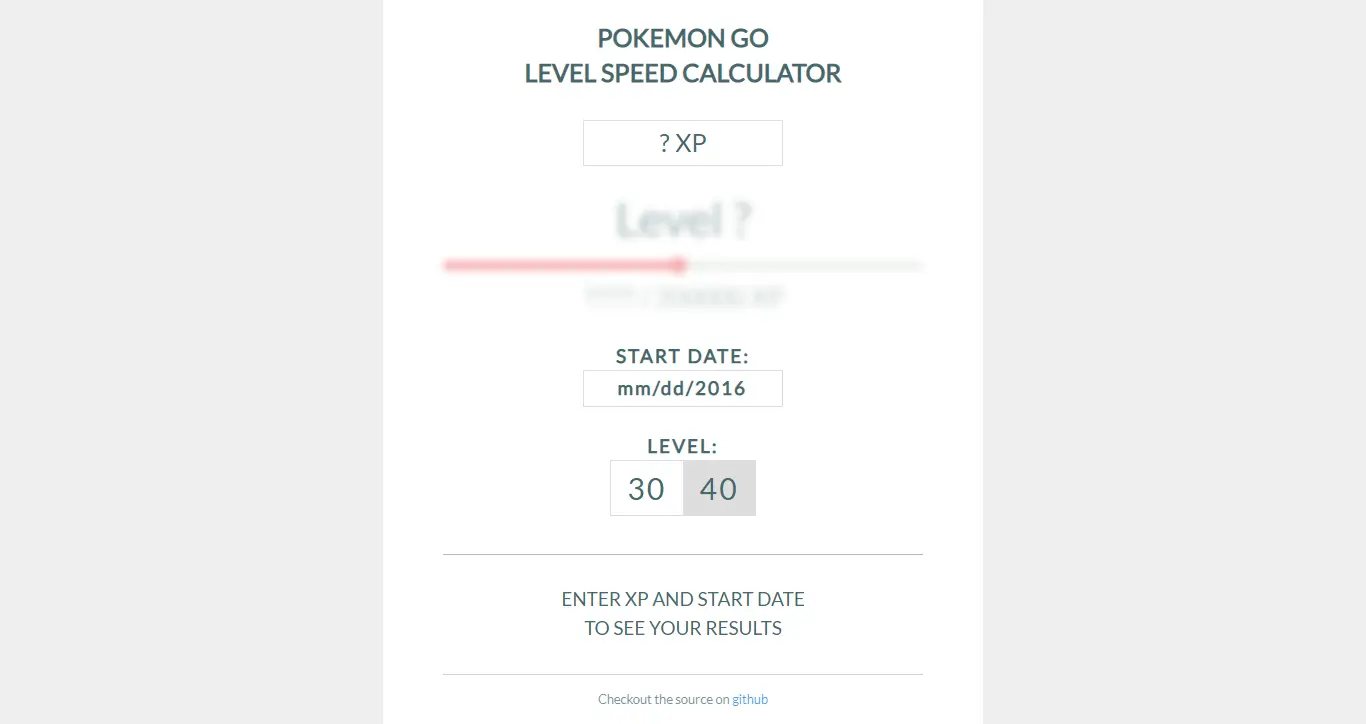 Pokemon Go Trainer Level Speed Calculator In Javascript Edopedia 