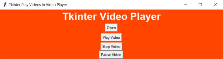 How to Make MP4 Video Player Using Python & tkvideoplayer - Edopedia